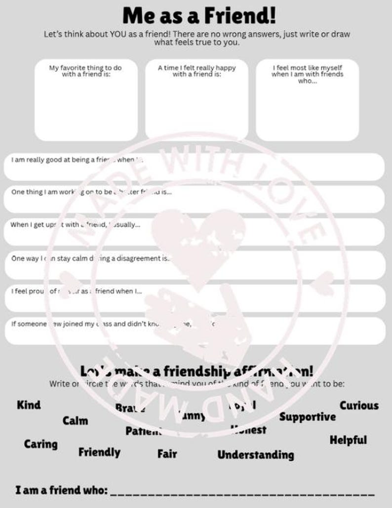 Friendship Skills Activity Pack for Kids | Social Skills, Big Feelings ...