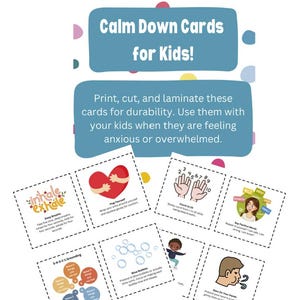 20 Calm Down Cards for Kids – Printable Coping Strategies for Anxiety ...
