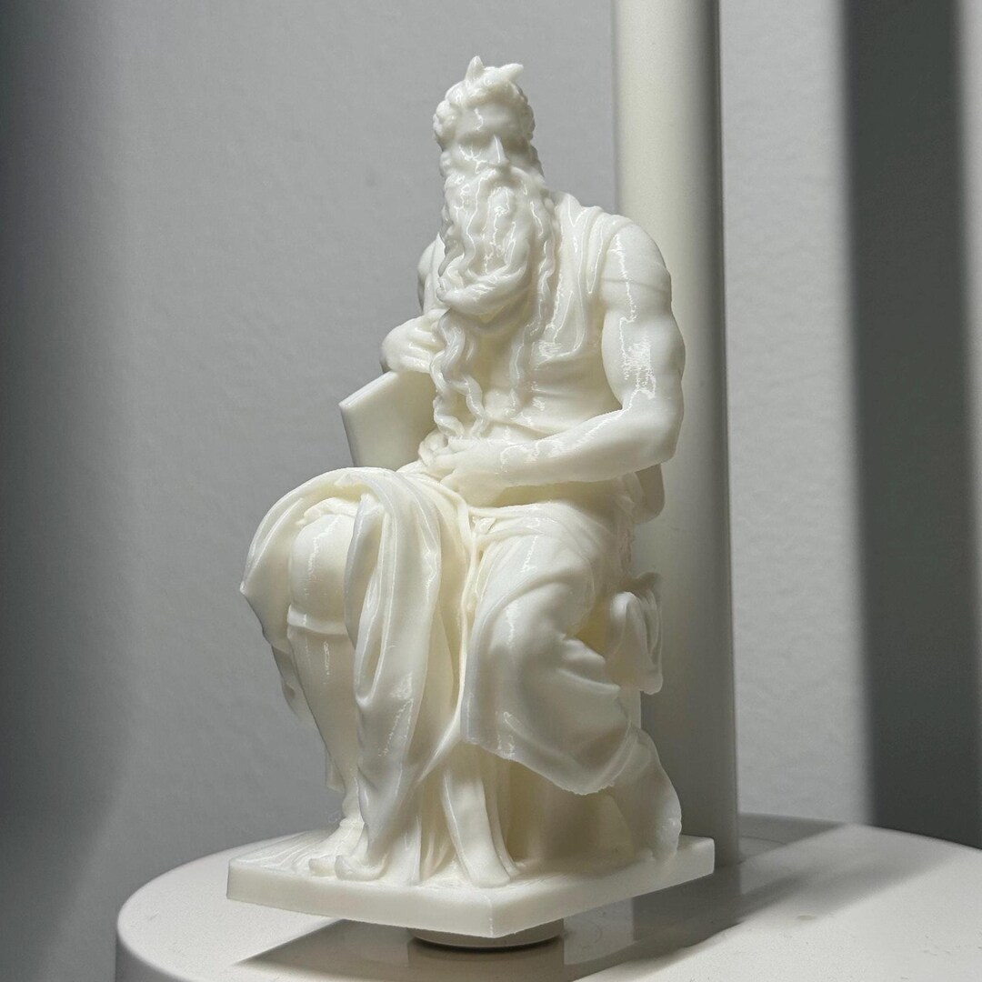 Moses by Michelangelo — 3D Printed Sculpture in 80-200 Mm Height - Etsy