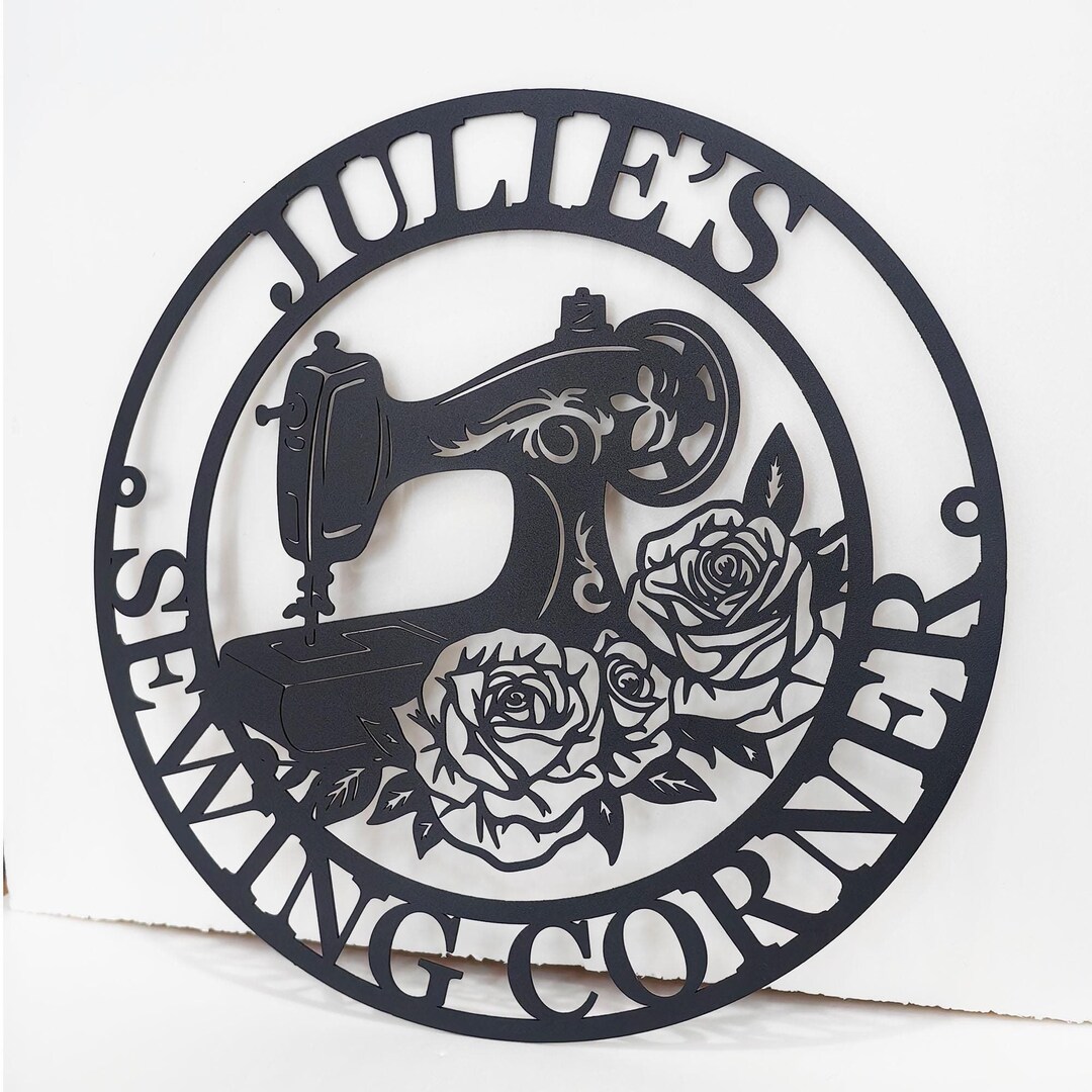 Custom Sewing Room Sign, Metal Quilting Sign, Sewing Room Decor, She ...