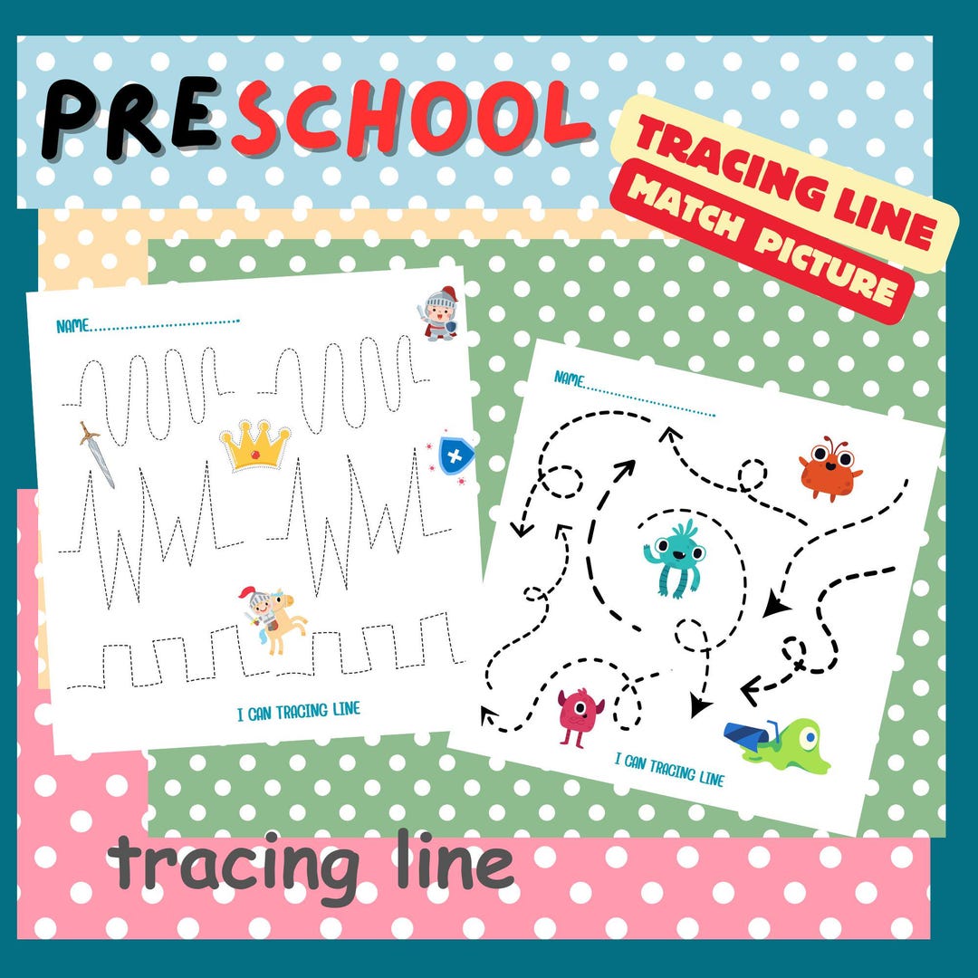 Tracing Lines for Preschool.preschool Tracing.tracing Worksheets for ...