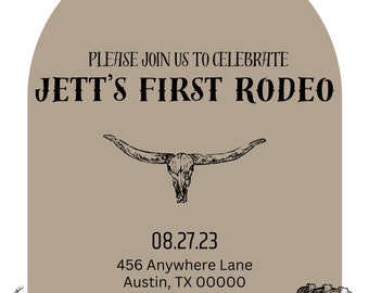 First Rodeo Invitation - Etsy