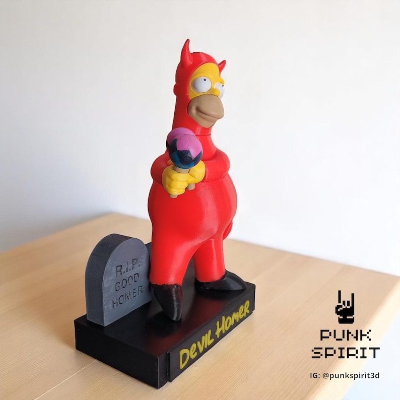Hand-painted Evil Homer Simpson Figure - the Simpsons Collectible Fan ...