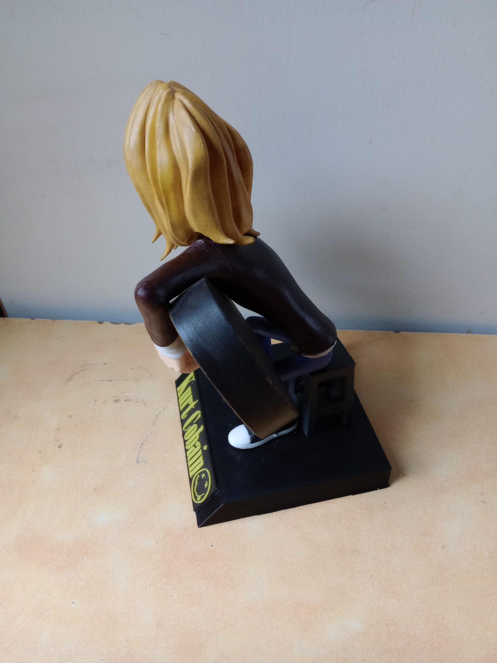 Cartoon Figure Inspired by Kurt Cobain - Nirvana - 3d Printed and Hand ...