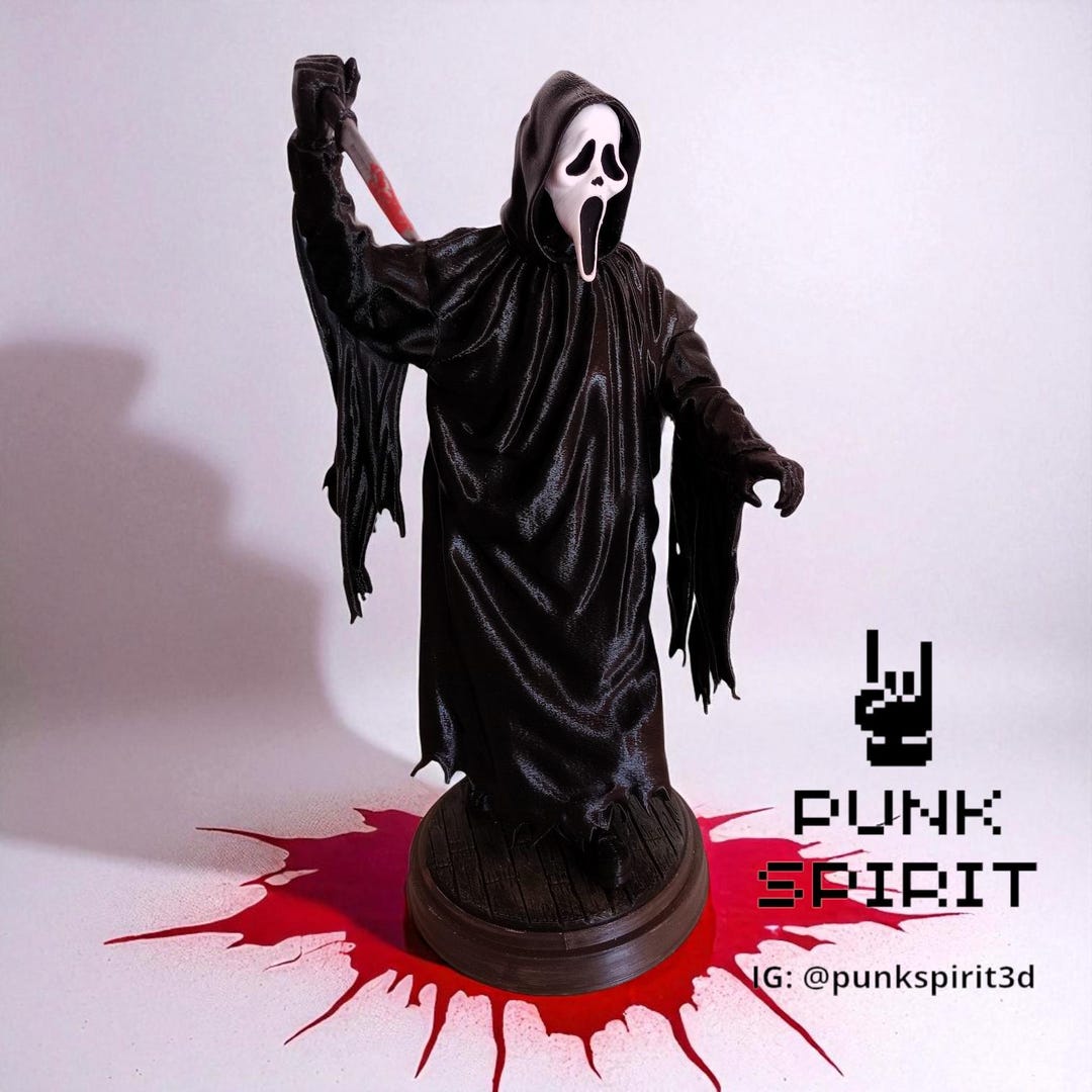 GHOSTFACE FIGURE From the Movie SCREAM - Fan Art - 3D Printed Hand ...