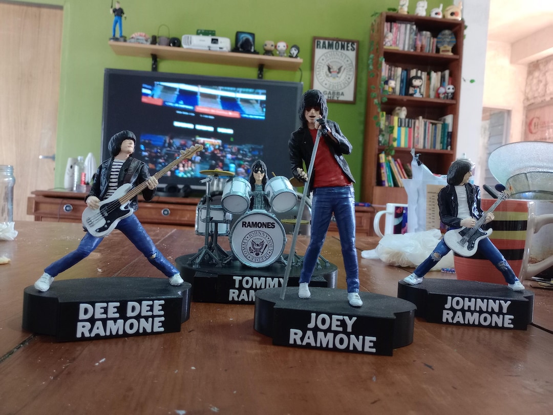 Ramones Band 3D Printed Statue Set (4pcs) | Hand Painted Punk Rock ...