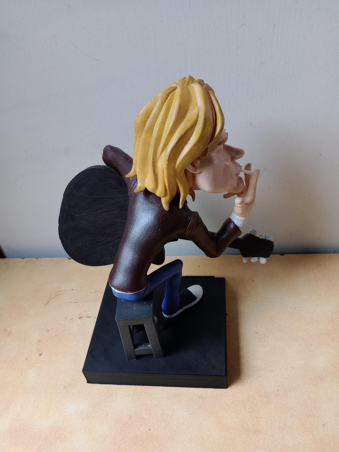 Kurt Cobain - Nirvana - Cartoon Figure - 3d Printed and Hand Painted ...