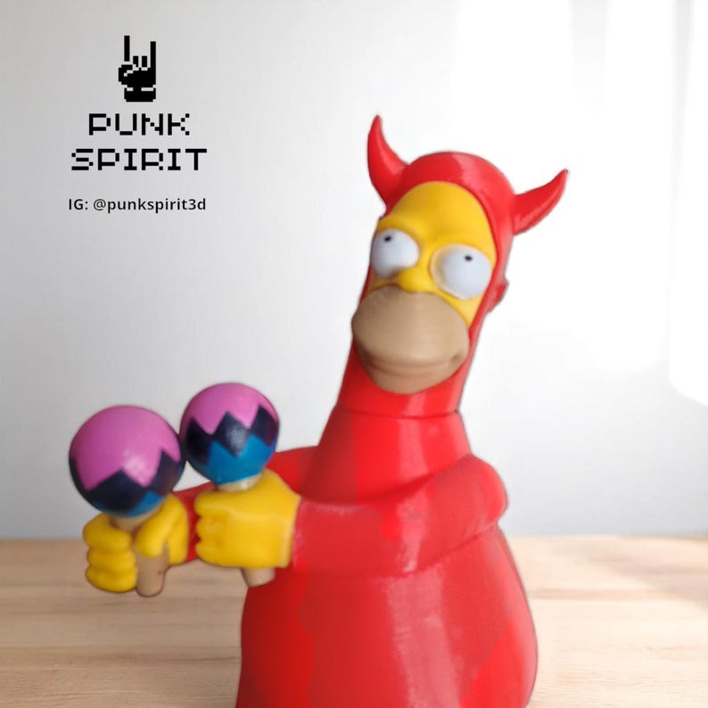 Hand-painted Evil Homer Simpson Figure - the Simpsons Collectible Fan ...