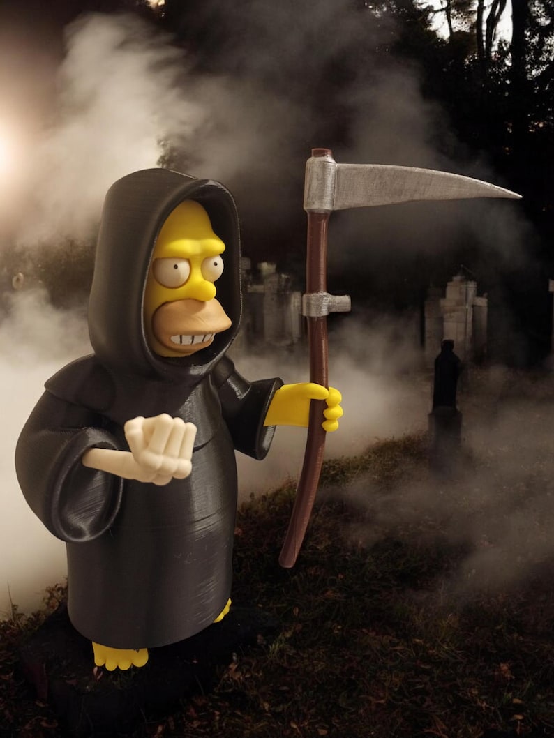 Grim Reaper Homer Figure Model - the Simpsons Treehouse of Horror XIV ...