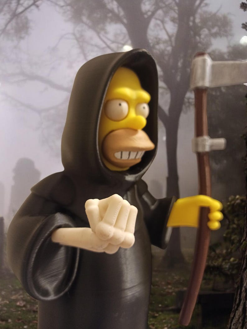 Grim Reaper Homer Figure Model - the Simpsons Treehouse of Horror XIV ...