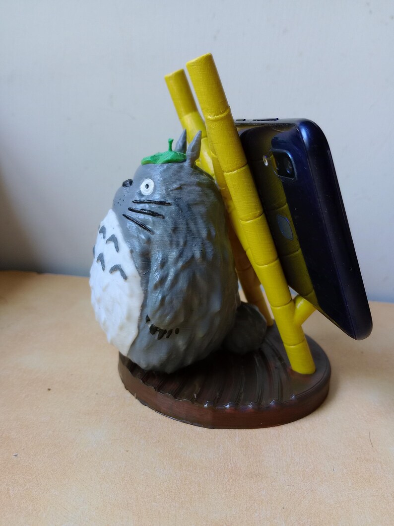 My Neighbor Totoro - Cell Phone Holder - Hand Painted - Art Fan - Etsy