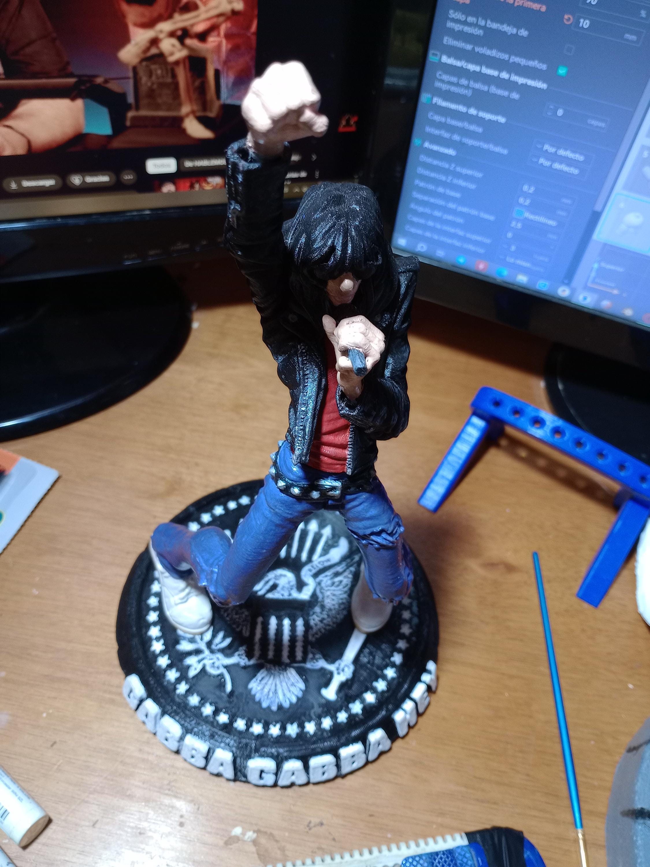 JOEY RAMONE Figure - the Ramones - 3d Printed Hand Painted - Fan Art ...