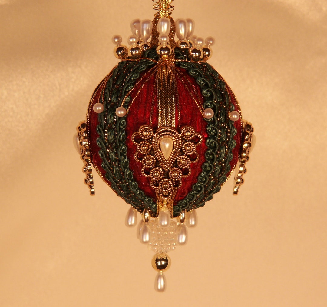 Victorian Styled Christmas Tree Ornaments - "gwynneth" - Etsy