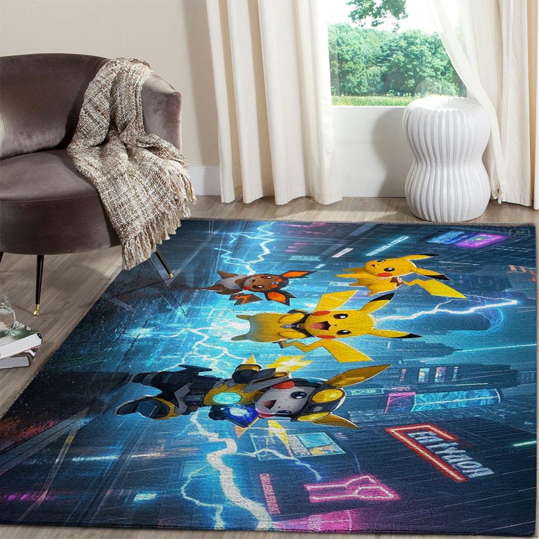 Cyberpunk Anime Rug, Sci-fi Popular Cartoon Character Rug, Playroom Rug ...