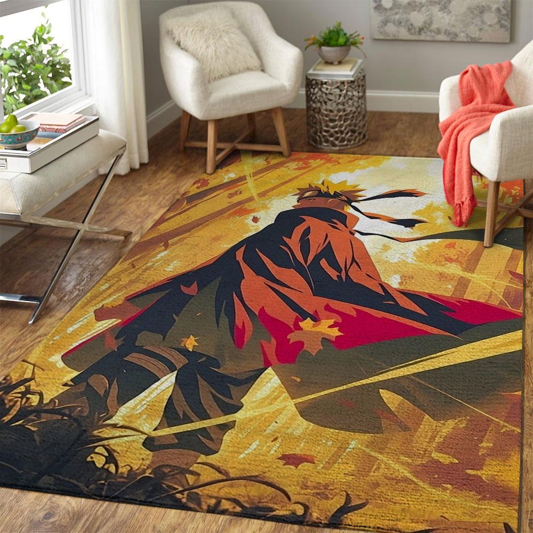 Anime Area Rug, Anime Characters Rug, Ninja Anime Rug, Japanese Rug ...