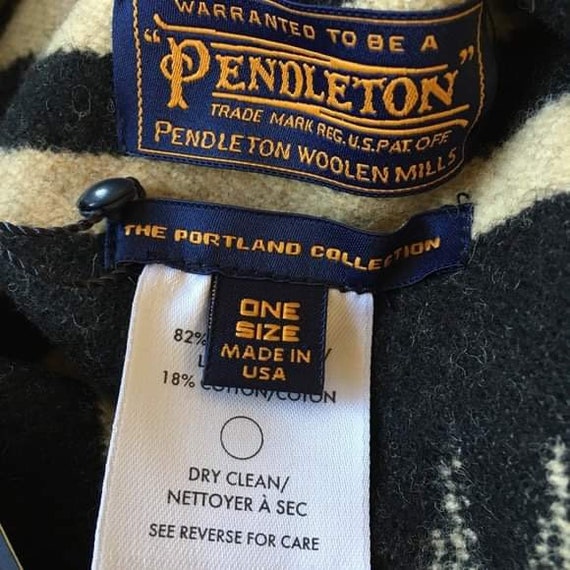 Vintage PENDLETON Portland Collection Wool Poncho Sou… - Gem