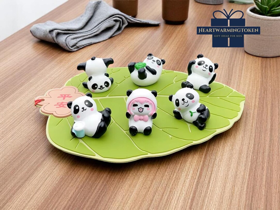 Mini Panda Set Decor | Playful Dashboard Figurines | Fun Car Interior ...