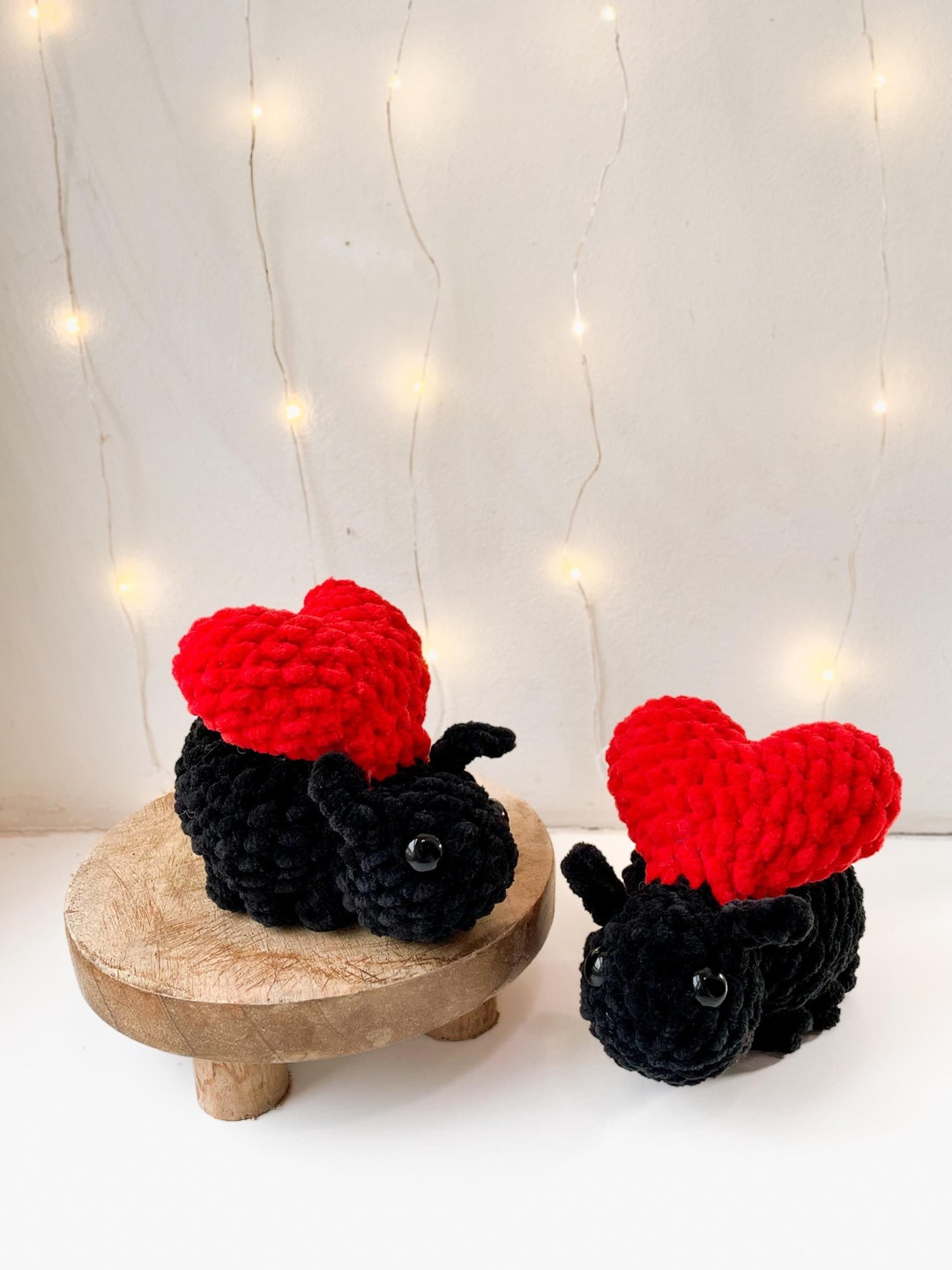 Crochet Heart Beetle Valentine's Day Love Stuffed Animal Amigurumi - Etsy