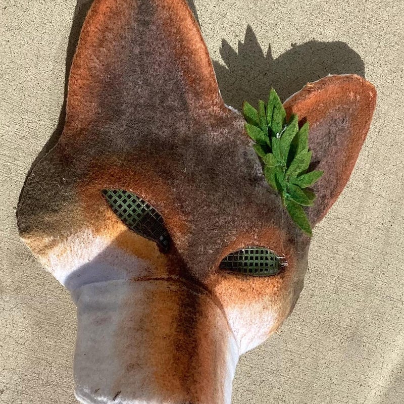 Coyote Mask - Etsy