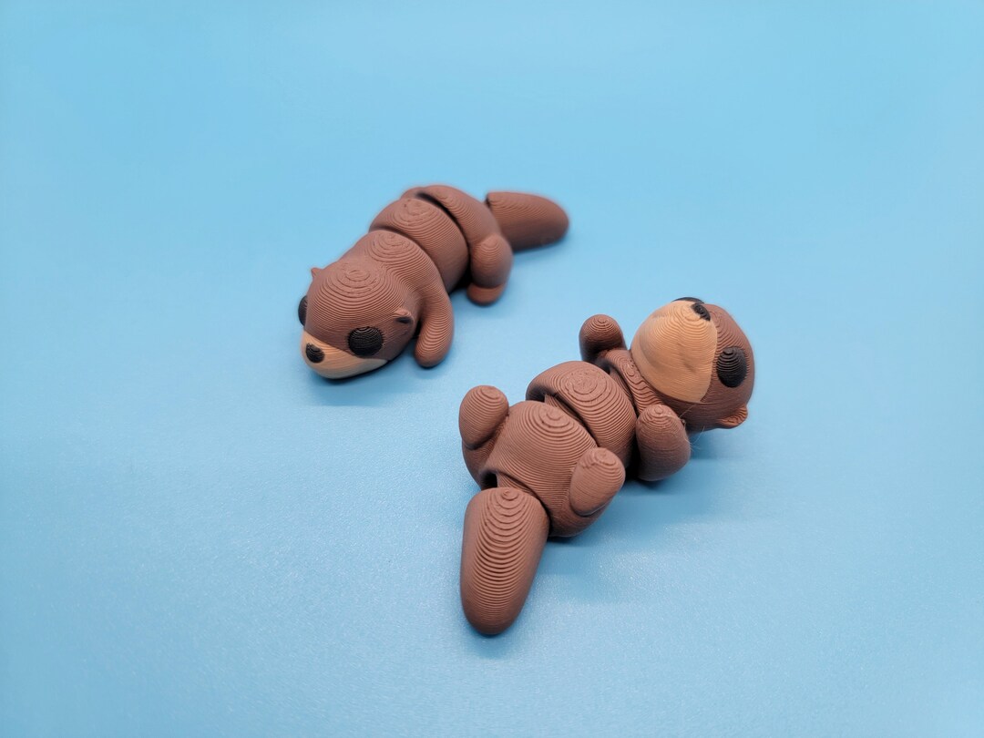 Cute Flexible Otter Fidget Toy Swimming or Laying Out - Etsy