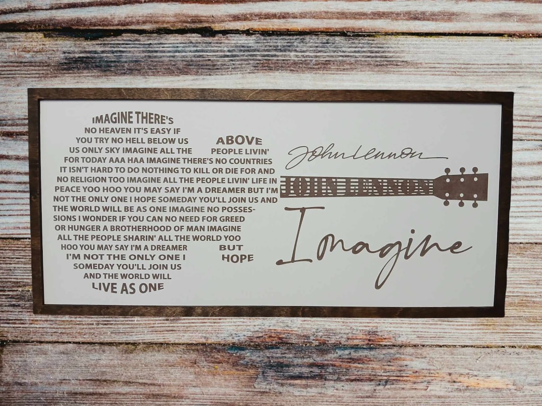 Imagine Song Lyrics. John Lennon. the Beatles. Music Signs ...