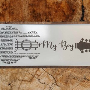 Custom Signs. Design Songs. Personalized Song Lyrics. Song Lyrics Signs ...