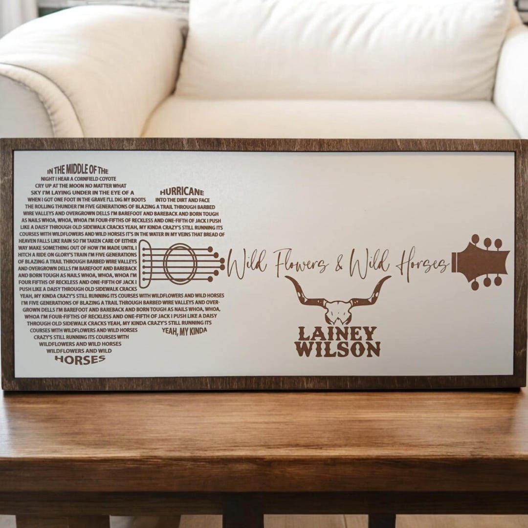 Wildflowers and Wild Horses. Personalized Song Lyrics. Custom Song ...