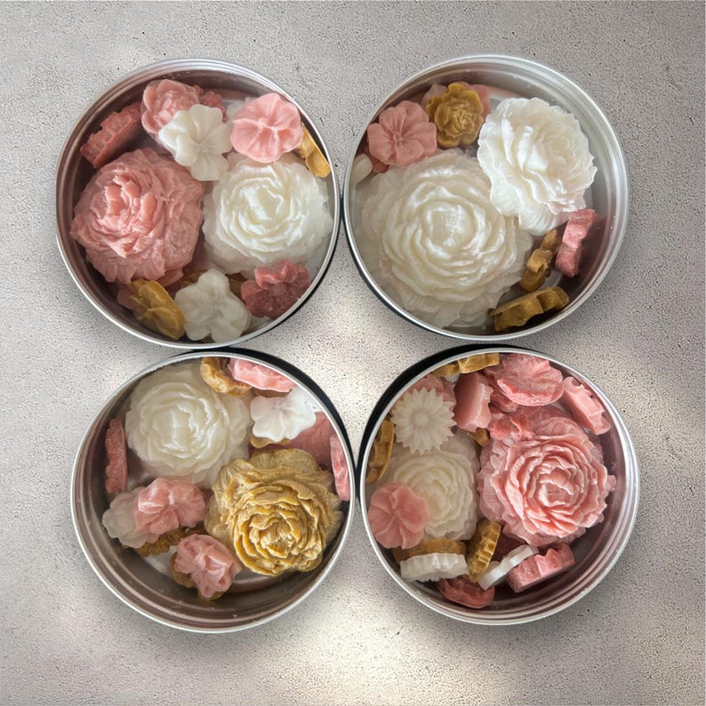 Botanical Garden Soy Wax Melt Tin / Flower Wax Melts / Peonies - Etsy