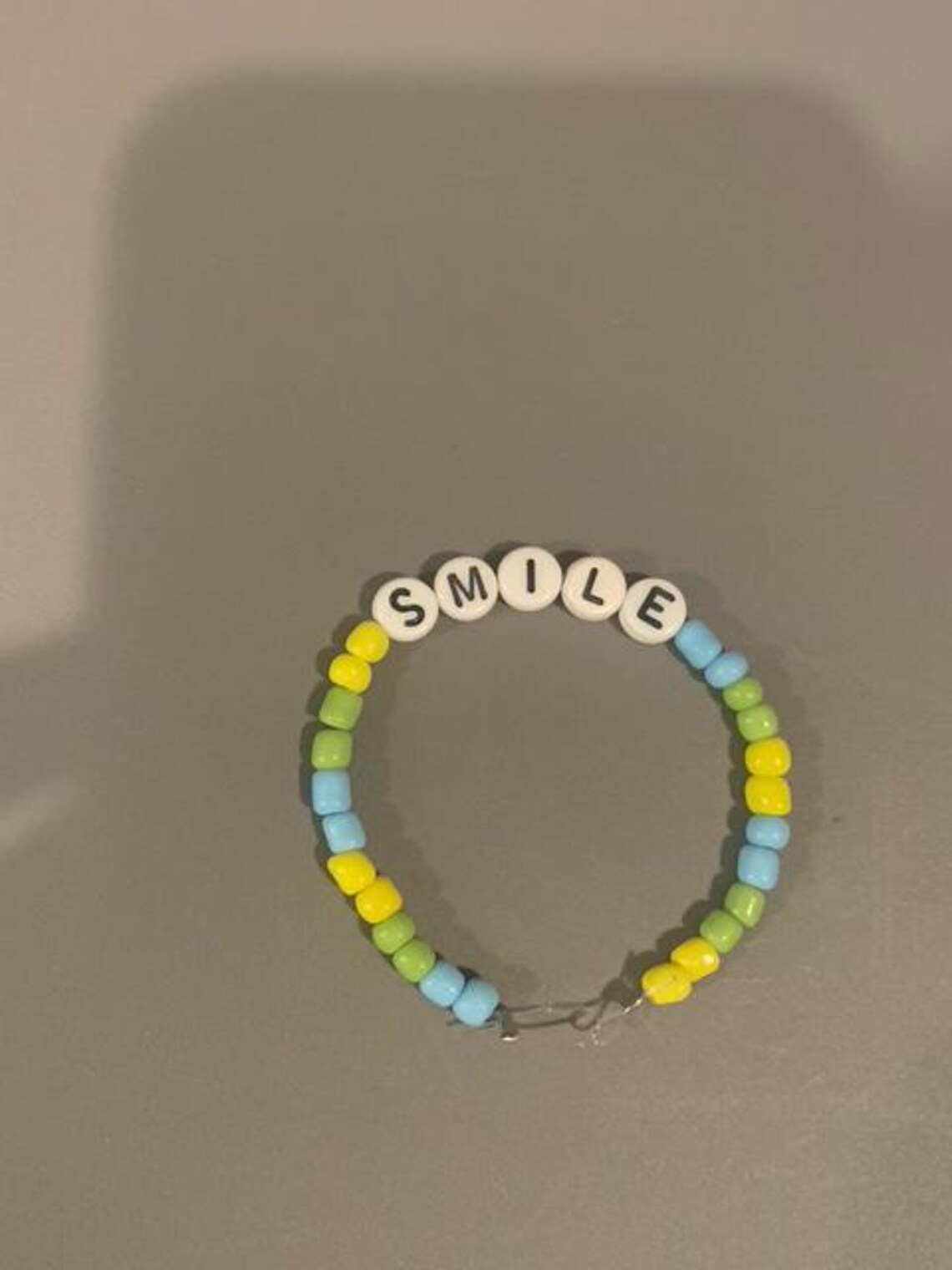 Smile, Blue, Yellow, Green, Preppy, Hand-made, Bracelets, Gifts, Cute ...