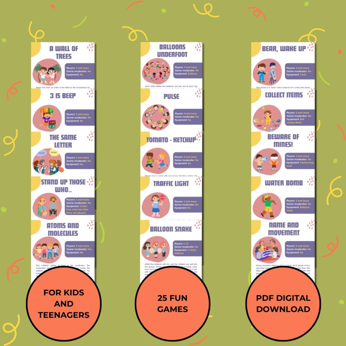 Games for Kids and Teenagers, Children Game Book, Fun Activities for ...