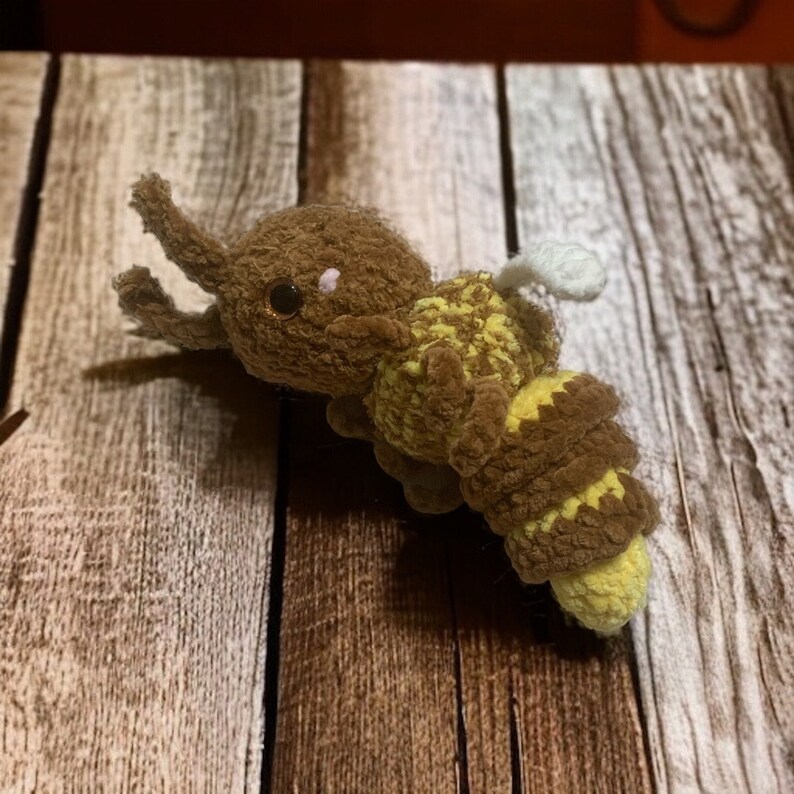 Crochet Bumblebee, Bee Stuffie, Kid’s Toy, Fidget Soft Toy, Bee Stuffed ...