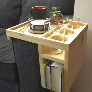 Premium Couch Arm Organizer – Sofa Armrest Caddy, Armchair Storage ...