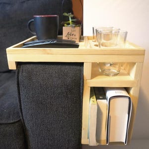 Premium Couch Arm Organizer – Sofa Armrest Caddy, Armchair Storage ...