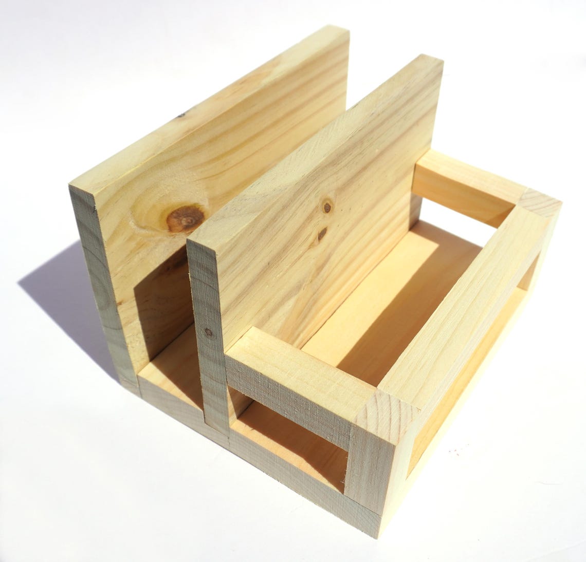 Salt, Pepper, and Napkin Holder – Kitchen Decor, Wooden Spice Rack With ...