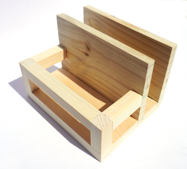 Salt, Pepper, and Napkin Holder – Kitchen Decor, Wooden Spice Rack With ...