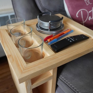 Premium Couch Arm Organizer – Sofa Armrest Caddy, Armchair Storage ...