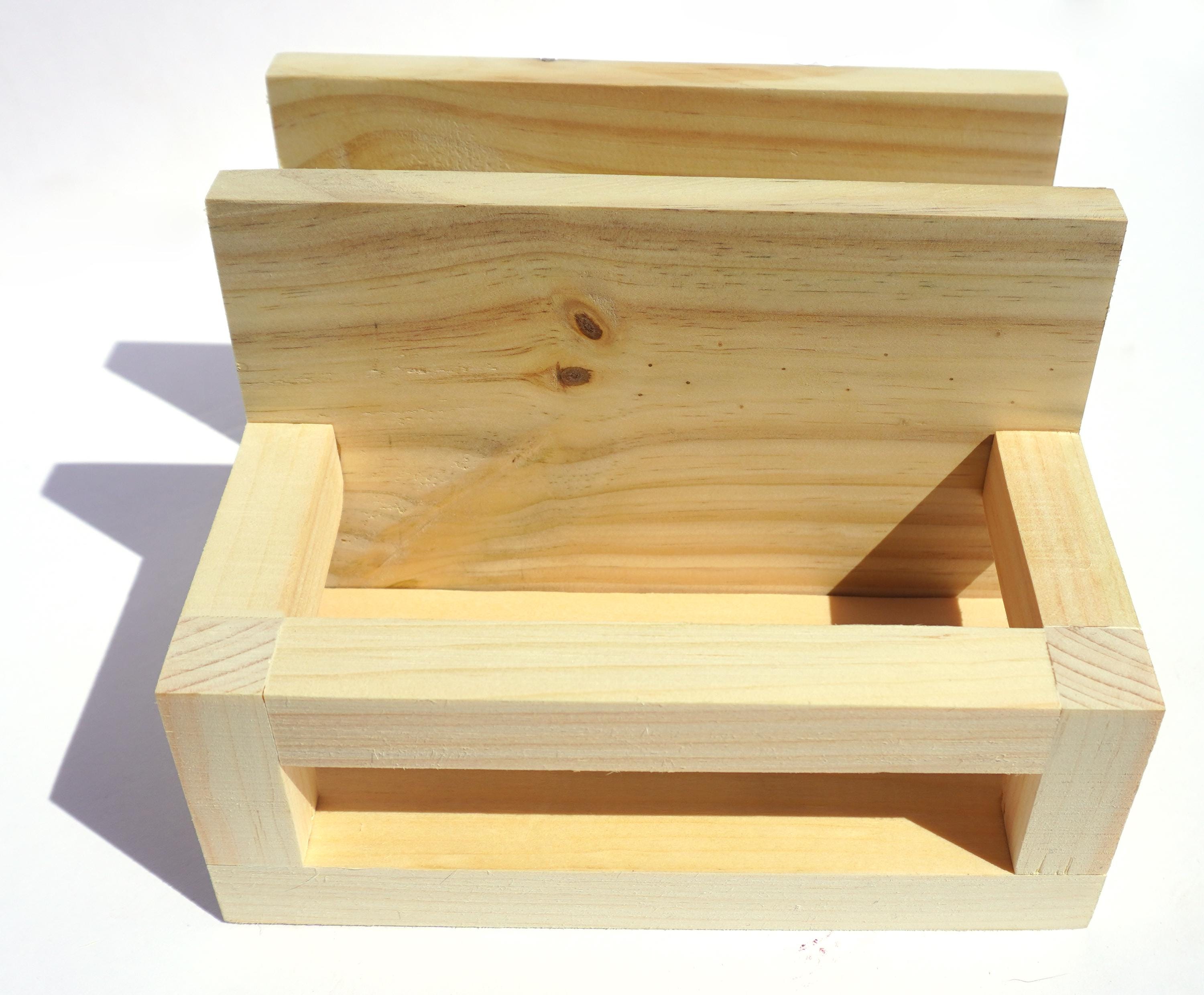 Salt, Pepper, and Napkin Holder – Kitchen Decor, Wooden Spice Rack With ...