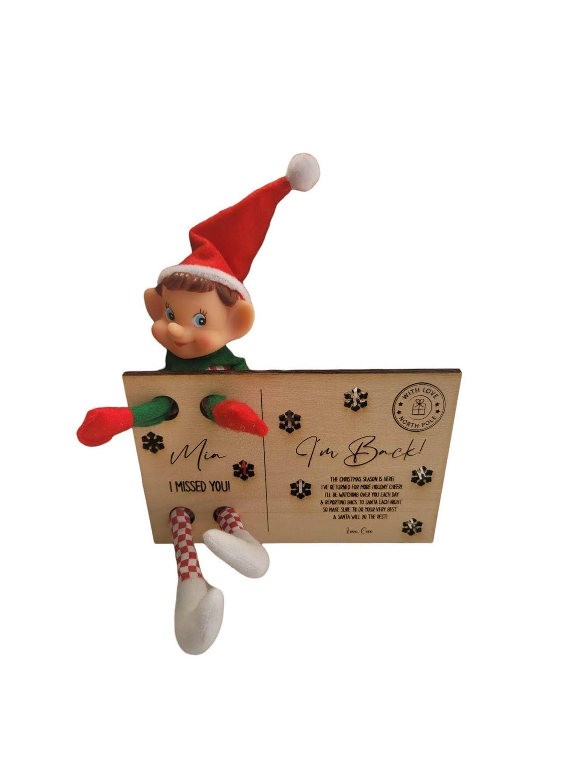 Elf Postcard, Elf Welcome, Elf Ideas, Christmas Elf Card, Elf Mail ...