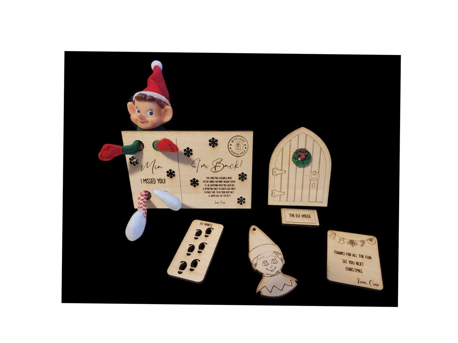 Elf Postcard, Elf Welcome, Elf Ideas, Christmas Elf Card, Elf Mail ...