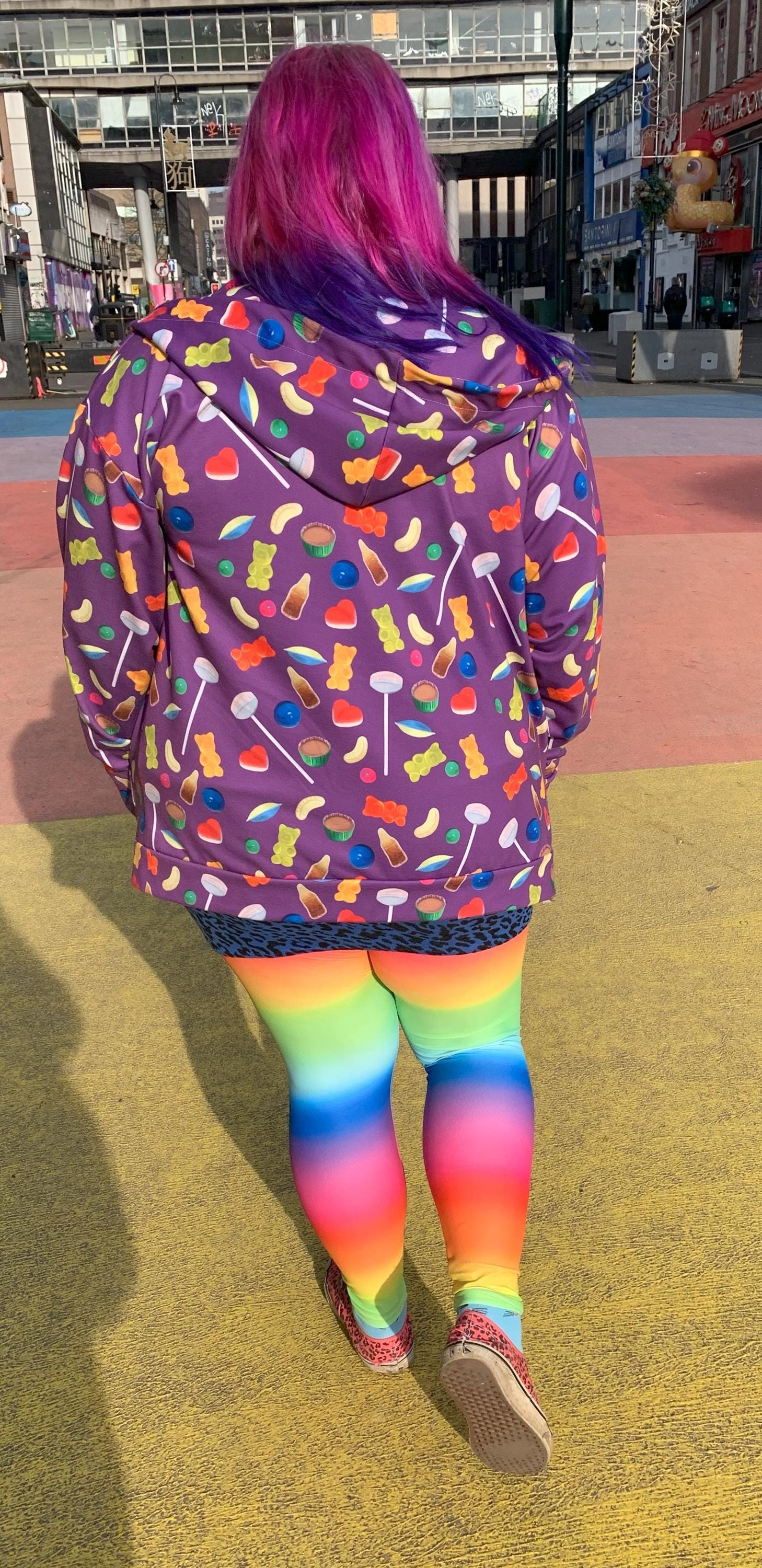 Rainbow Stripe Leggings, Multi Color Style, LGBTQ Pride, Printed ...