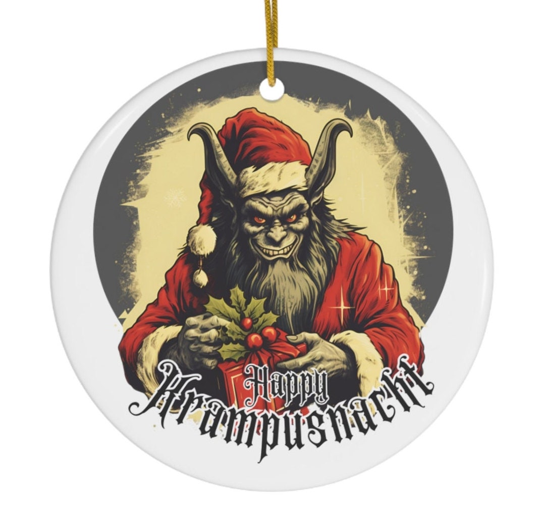 Krampus Happy Krampusnacht Ceramic Ornament, 1-pack - Etsy