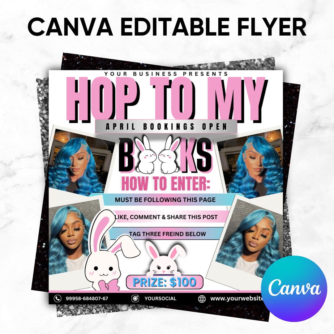 April Booking Flyer, April Beauty Specials, Spring Books Open, Spring ...