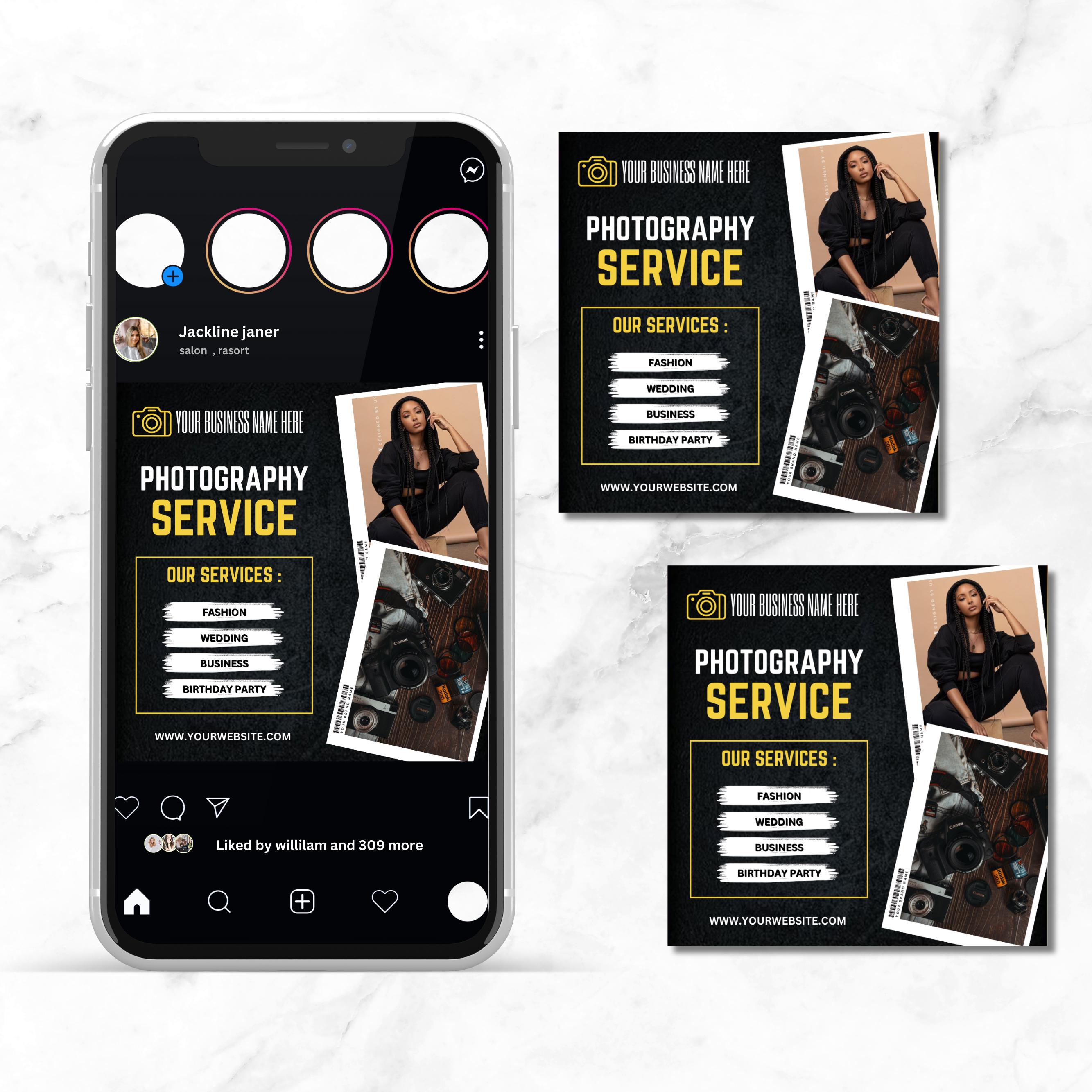 Photography Business Flyer Template, Photographer Flyers, Photoshoot ...