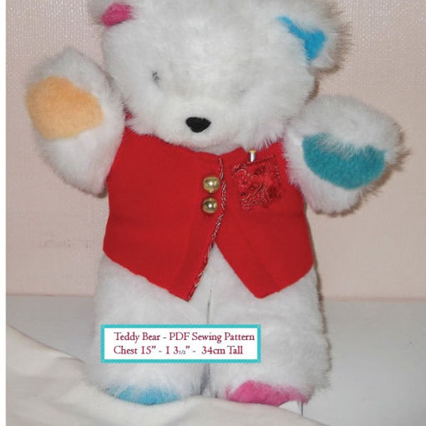 Teddy Bear Vest - Etsy