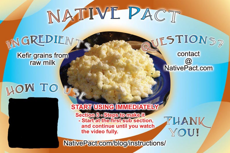 Organic Milk Kefir Grains - Made Fresh Daily | Detailed Video ...