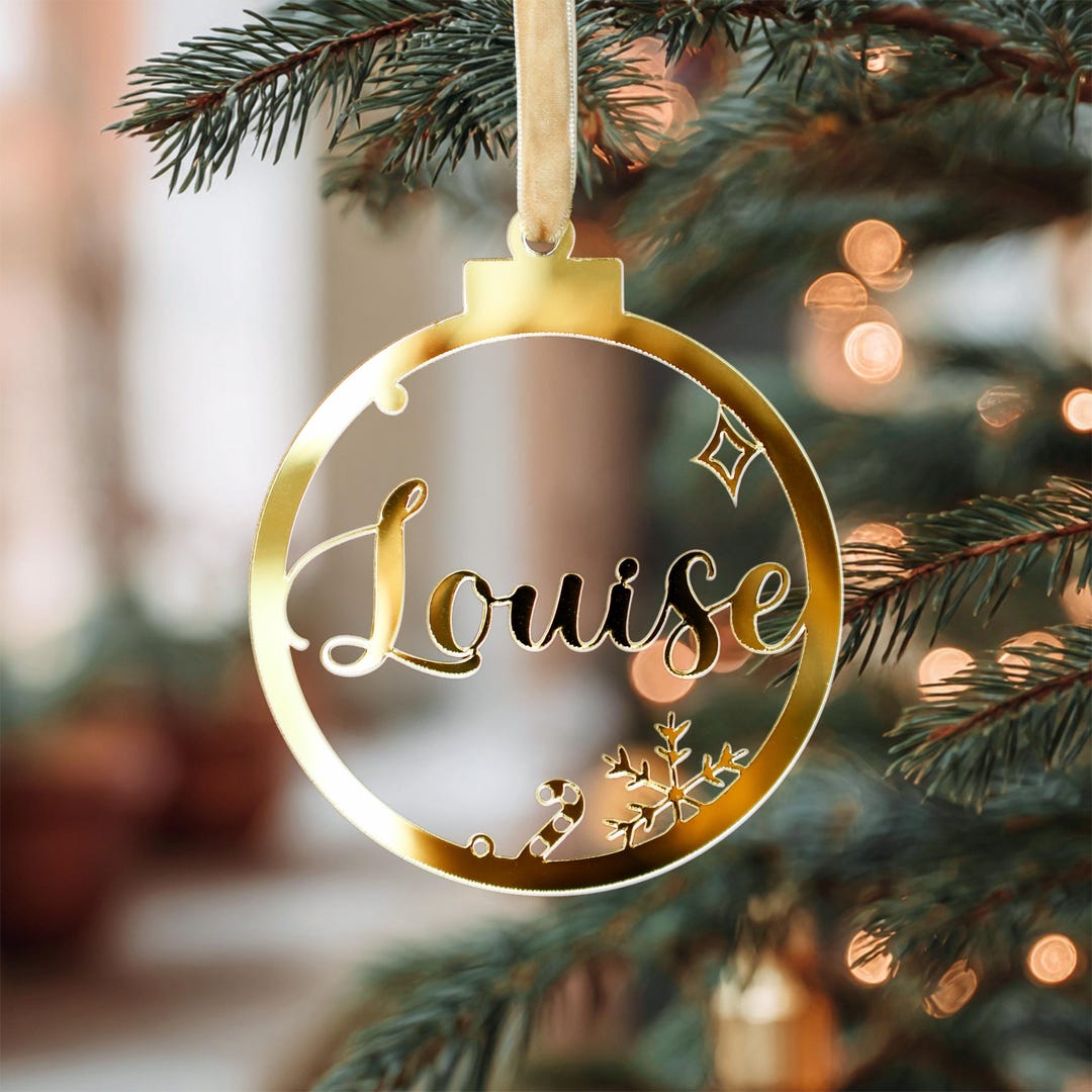Personalized Christmas Tree Decoration Custom Holiday Ornament Gift ...