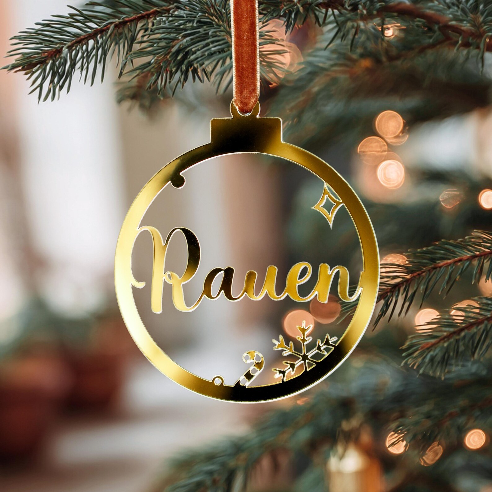 Personalized Christmas Tree Decoration Custom Holiday Ornament Gift ...