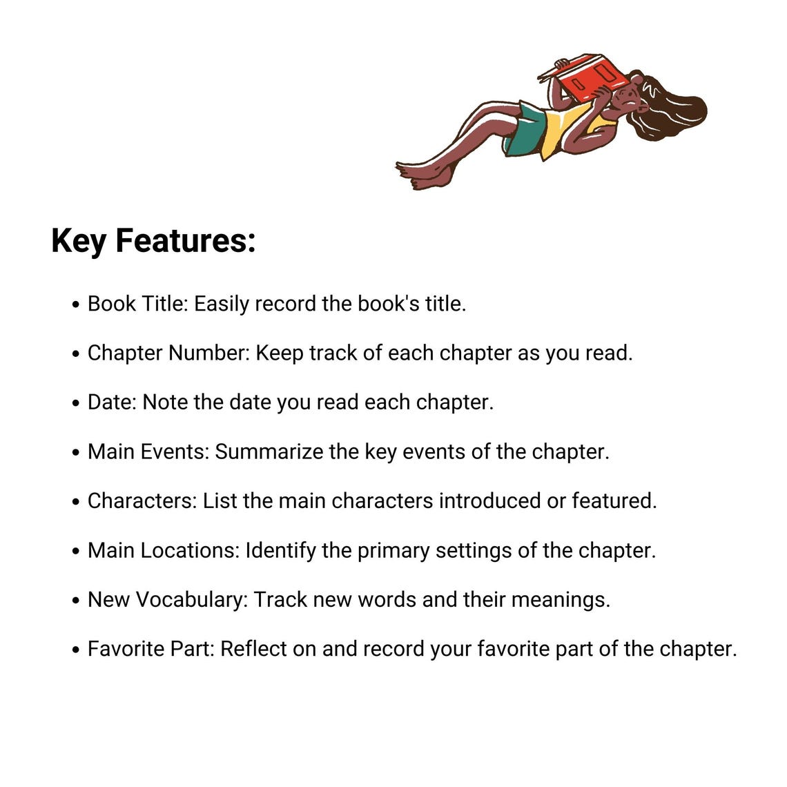 Chapter Tracker Template for Chapter Book Students - Etsy