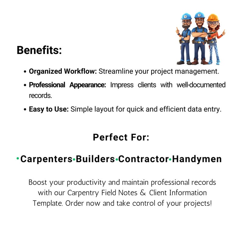 Field Measurements & Client Information Template For: Carpenter ...