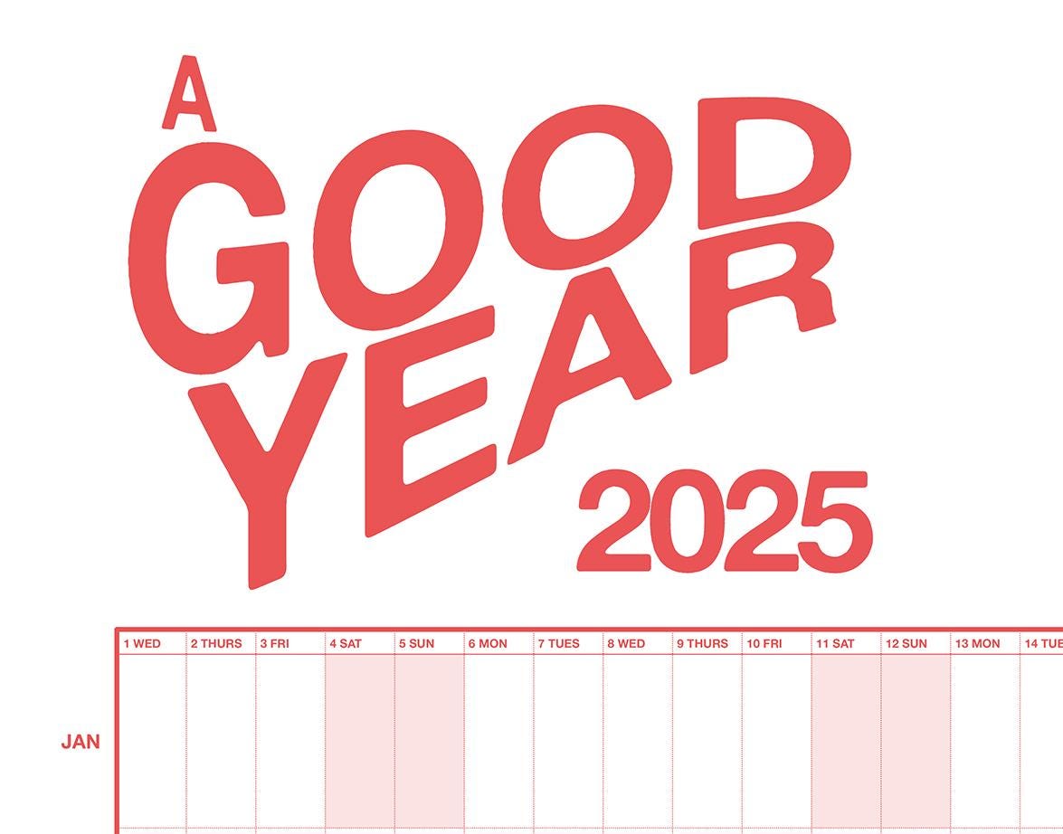 2025 Retro Calendar | Printable | Full Year | Instant Download - Etsy